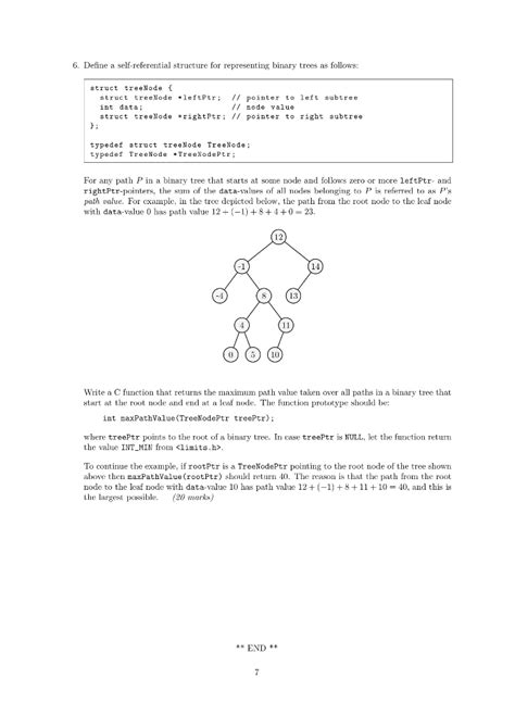 solved 6 define a self referential structure for