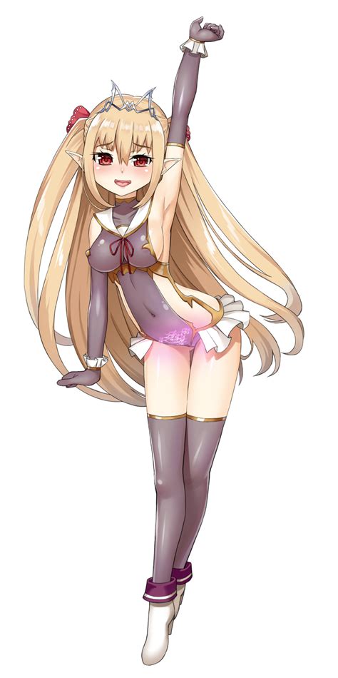 Totto Original Highres 1girl Armpits Black Gloves Black