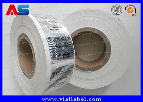 사용자 지정 3d 실버 홀로그램 스티커 롤 보안 정품 블랙 코드와 함께 정품