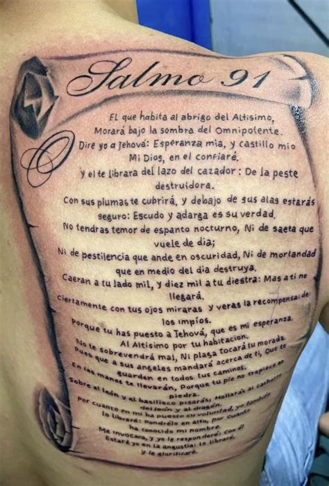 Tatuaje Salmo 91 Tatuaje De Salmo Tatuaje En Memoria De Papá Frases