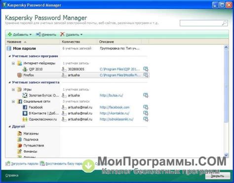 Kaspersky password manager that generated passwords - kizaassistant