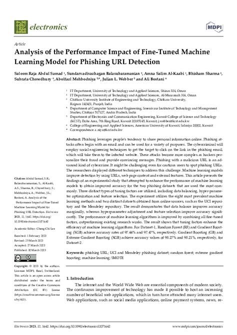Pdf Analysis Of The Performance Impact Of Fine Tuned Machine Learning
