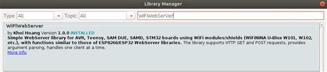 Wifiwebserver Library For Avr Teensy Sam Due Samd Stm32 Etc