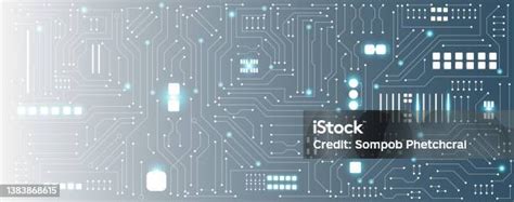 회로 기판 엔지니어링 기술 개념 벡터 배경과 블루 회로 전자 또는 전기 라인 헤드업 디스플레이 그래픽 사용자 인터페이스에 대한 스톡 벡터 아트 및 기타 이미지 헤드업