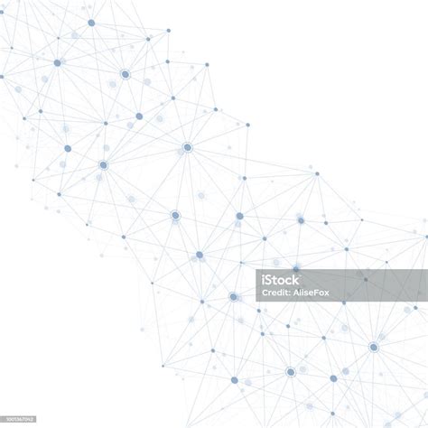 포인트와 라인 글로벌 네트워크 연결입니다 인터넷 연결 배경입니다 연결 구조를 추상화 합니다 다각형 공간 배경입니다 벡터 일러스트 레이 션 3차원 형태에 대한 스톡 벡터 아트