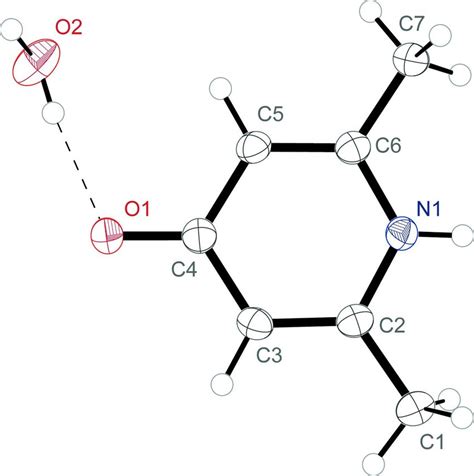 Molecular Structure Of The Title Compound Showing The Atom Labeling