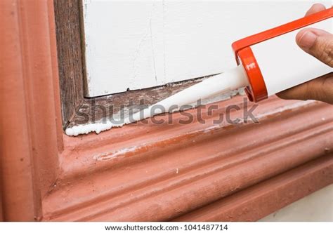 Repair Seal Window Frame By Silicone Stock Photo Shutterstock