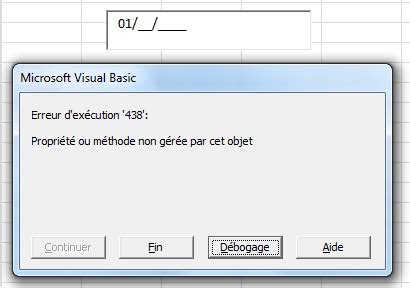 Masque De Saisie Date Dans Textbox Macros Et VBA Excel