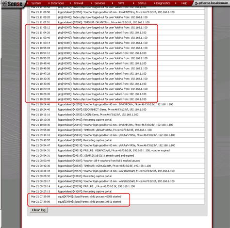 Bug Captive Portal Logs Mixed With Logs From Other Sources Squid Php PfSense