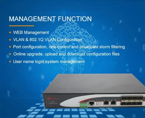 Factory Gigabit Network Switch Ports L Managed Switch GE Copper GE SFP Ethernet RJ
