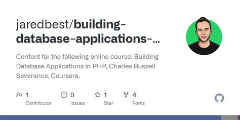 Github Jaredbestbuilding Database Applications In Php Content For