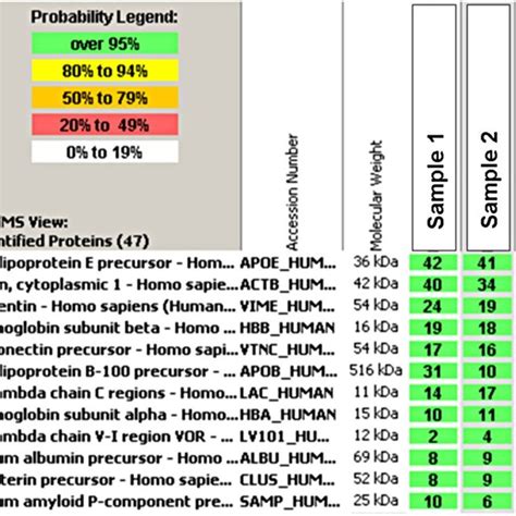 lmd ms ms based proteomic analysis identifies immunoglobulin lambda