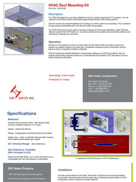 100 0028 Hvac Duct Mounting Kit Pdf Pipe Fluid Conveyance Duct