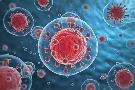 High Resolution Visualization Of Cells And Cellular Organelles Background Microscopic Cells