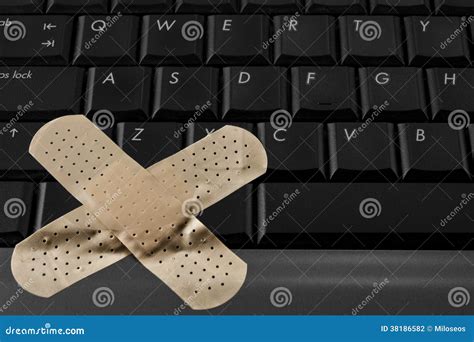 Broken Computer Screen Repair And Laptop Maintenance Apple MacBook AIR Royalty Free Stock