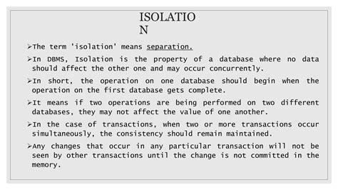 ACID ATOMICITY CONSISTENCY ISOLATION DURABILITY PROPERTY Pptx