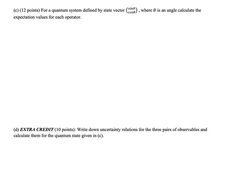 Solved Points Consider The Following Operators X Chegg