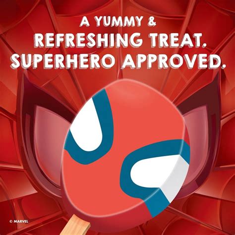 Popsicle Frozen Spider Man Face 12 17 Fl Oz 6ct Popsicles