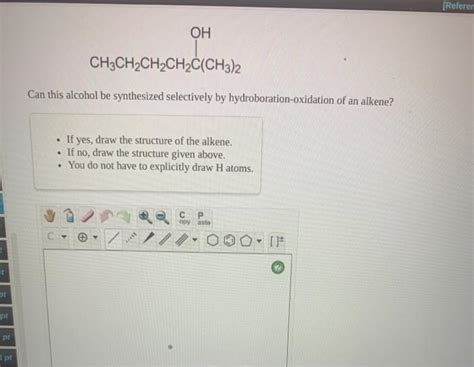 Solved (Referens OH CH3CH2CH2CH2C(CH3)2 Can this alcohol be | Chegg.com