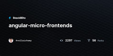 Angular Micro Frontends Stackblitz