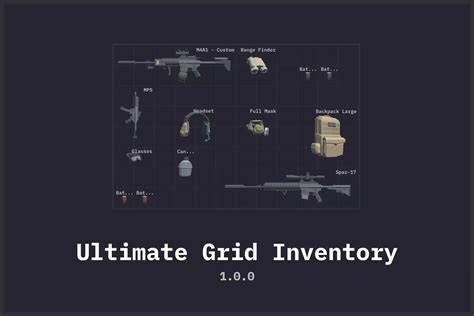 Ultimate Grid Inventory Unityhubpro бесплатные ассеты для Unity и Unreal Engine