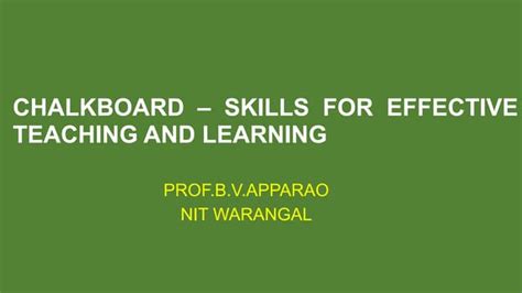 Skill Of Blackboard Writingpptx