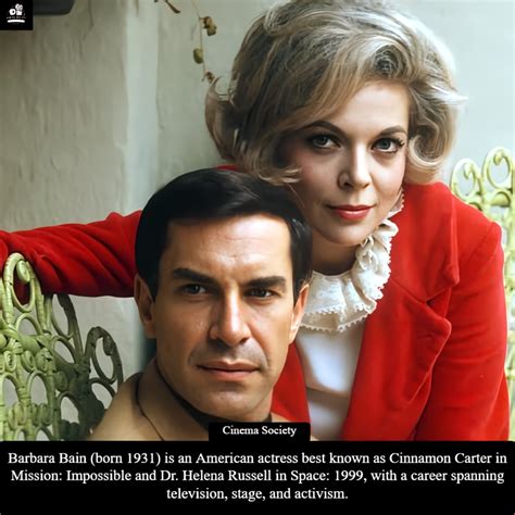 Cinema Society Barbara Bain Is An American Actress Whose Facebook