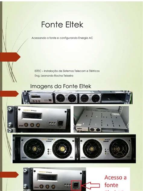 Configurando Fonte Eltek Para Energia Ac Pdf