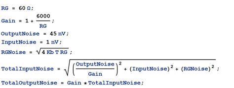 AD Output Noise Q A Instrumentation Amplifiers EngineerZone