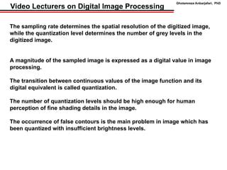 Sampling And Quantization Notes In Image Process Ppt