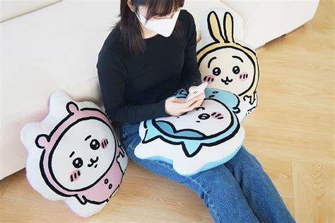 먼작귀 치이카와 모양 알러지케어 캐릭터쿠션 팔베개 얼굴쿠션 치이카와피규어 굿즈 하라홈