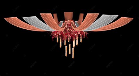Orange Cloth Wedding Ceiling Element Template Download On Pngtree