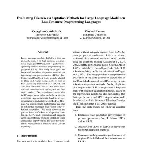Evaluating Tokenizer Adaptation Methods For Large Language Models On Low Resource Programming