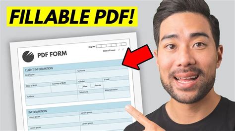 how to create a fillable pdf form for free youtube e learning