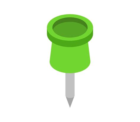 Premium Vector Push Pin Isometric