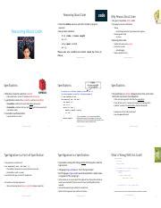 Reasoning About Code Ensuring Correctness And Bug Free Execution Course Hero