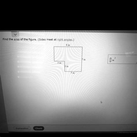 SOLVED Find The Area Of The Figure Sides Meet At Right Angles No