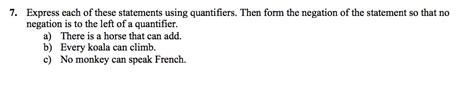solved 7 express each of these statements using