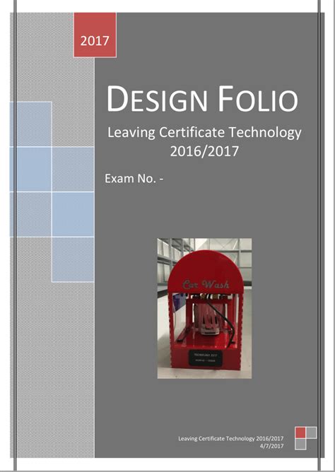 Technology Brief Design Portfolio H1 Standard H1 Notes