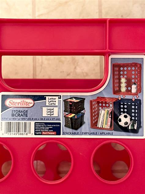 Sterilite ~ 8 Stackable Crates