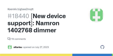 New Device Support Namron 1402768 Dimmer · Issue 18440 · Koenkk