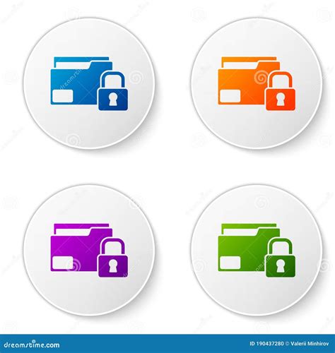 color folder tree icon isolated on white background computer network