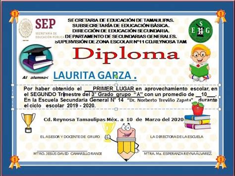 Ejemplo De Diploma De Escuela Secundaria Página 6 Imágenes De