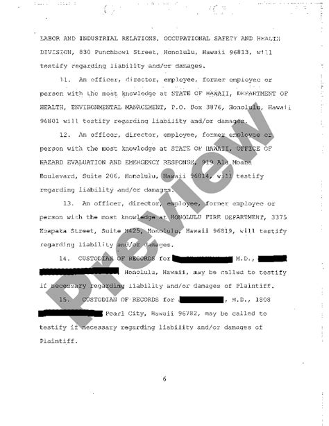 Hawaii Plaintiffs Pretrial Statement Pretrial Statement Example Us