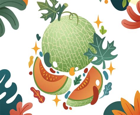 A Whole And Sliced Melon