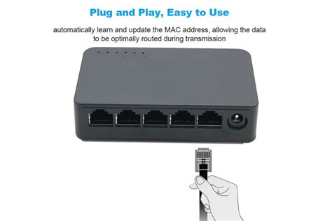 5 Port Ethernet Network Switch 1000mbps Oem 12v Unmanaged 4 Port Network Ethernet 5 Ports