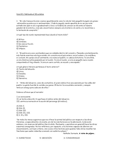 Guía Xii I Medio Pdf Narración