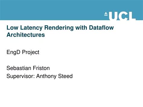 ppt low latency rendering with dataflow architectures powerpoint