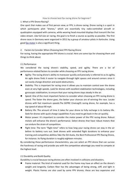 PPT How To Choose Best Fpv Racing Drone For Beginner 20231128093853 PowerPoint Presentation