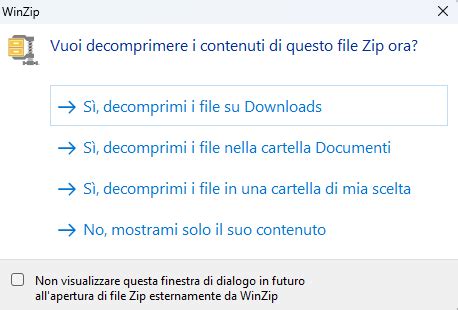 KB Corel Esempi Rapidi Di Come Decomprimere Con WinZip